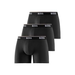 BOSS Langer Boxer »Brief 3 PACK« mit farblich passendem Webbund black XXL (56) XXL (56) Boxershorts mit längerem Bein im Dreierpack