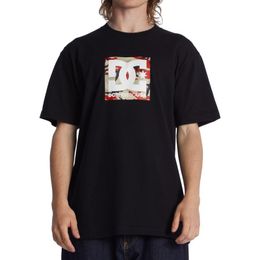 DC Shoes T-Shirt &raquo;DC Square Star Fill&laquo; Black/Fire Camo L L Stoff: BaumwollStoff [200 g/m2]