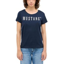 Mustang Damen Mustang Kurzarmshirt &raquo;Damen Style Alma&laquo; blau L