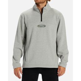 Billabong Sweatshirt &raquo;Re-Issue Mock Neck&laquo; Light Grey Heather S S Material: Geb&uuml;rsteter Sweatstoff aus...