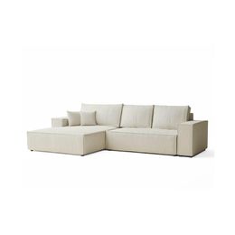 Höffner Ecksofa Maze ¦ creme ¦ Maße (cm): B: 294 H: 70 » Höffner