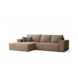 Höffner Ecksofa Maze ¦ braun ¦ Maße (cm): B: 294 H: 70 » Höffner
