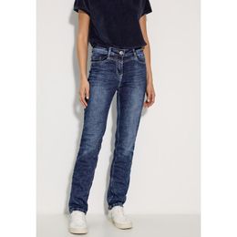 Cecil Damen Slim-fit-Jeans &raquo;Style Toronto&laquo; im Four-Pocket Style blau 32, L&auml;nge 30