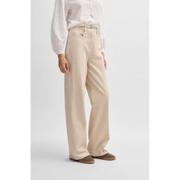 BOSS Orange Damen BOSS Orange Webhose &raquo;Tolala-D Premium Damenmode&laquo; Twill Qualit&auml;t, Ziern&auml;hte beige 48, N-Gr