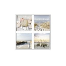 H&ouml;ffner 4er-Set eckige Magnete Beach &brvbar; Ma&szlig;e (cm): B: 3 &raquo; H&ouml;ffner