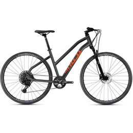 GHOST Fitnessbike &raquo;Square Cross Essential AL W&laquo; 12 Gang SRAM SX Eagle Schaltwerk Kettenschaltung f&uuml;r Damen und Herren, Kettenschaltung silberfarben
