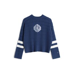 Tommy Hilfiger Pullover Damen Gr&ouml;&szlig;e XXS navy / wei&szlig;