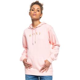 Roxy Kapuzensweatshirt &raquo;Surf Stoked&laquo; Powder Pink L L Stoff: geb&uuml;rstetes Fleece aus einem Mix aus...