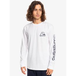 Quiksilver Langarmshirt »Rolling Circle« White S S Stoff: Leichter Baumwolljersey