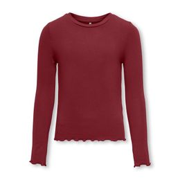 KIDS Only Langarmshirt »KOGAMOUR L/S TOP JRS« Cabernet 158/164 158/164 Bequemes Langarmshirt mit Rundhalsausschnitt, ideal für kühlere Tage