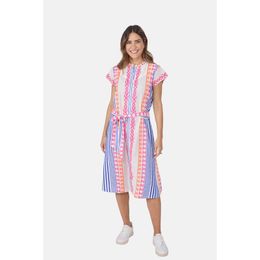 LIEBLINGSST&Uuml;CK LIEBLINGSST&Uuml;CK Sommerkleid mit allover Stickereien mehrfarbig 40 - N-Gr N-Gr 40 Sch&ouml;nes Kleid mit Ethnoprint von LIEBLINGSST&Uuml;CK