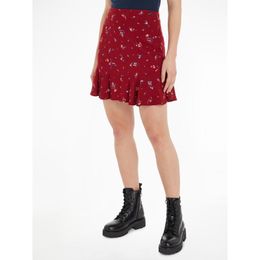Tommy Jeans Minirock »TJW FLORAL TIERED MINI SKIRT«, Webrock mit Blumenprint Mountain Floral XL (42) XL (42) Minirock von Tommy Jeans