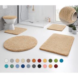Kleine Wolke Badematte &raquo;RELAX&laquo; H&ouml;he 30 mm rutschhemmend beschichtet fu&szlig;bodenheizungsgeeignet Badteppich, Uni Farben, rechteckig, rund & als Set...