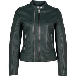 Mauritius Lederjacke »G2WWeda SF« mit Reißverschluss, Zierreißverschluss, Stehkragen dark green 4XL