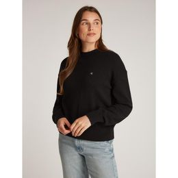 Calvin Klein Jeans Rundhalspullover »MONOGRAM EMBRO CREWNECK SWEATER« mit Logostickerei Ck Black XXL (44) XXL (44) Pullover von Calvin Klein Jeans...