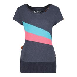 ALIFE & KICKIN T-Shirt &raquo;Damen CleaAK&laquo; marine M M Perfektes Color-Streifen-Design - das Damen Sommershirt CleaAK von alife and kickin
