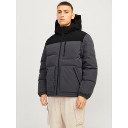 Jack & Jones JACK & JONES Steppjacke »JJEOTTO PUFFER JACKET SN« mit Kapuze Asphalt Detail:BLACK BLOCKING XS XS Moderne Jacke von Jack & Jones