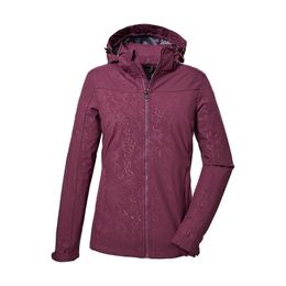 Killtec Softshelljacke &raquo;KOS 40 WMN SFTSHLL JCKT&laquo; Wasserabweisende, atmungsaktive Damenjacke aus recyceltem Material aubergine 46 46 Damen...