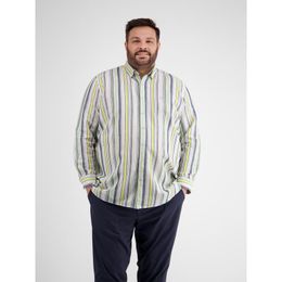 Lerros Langarmhemd &raquo;Modisches Streifenhemd f&uuml;r Herren, in &Uuml;bergr&ouml;&szlig;en&laquo; WHITE 4XL - extraweit extraweit 4XL Modisches Streifenmuster