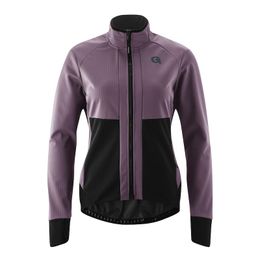 Gonso Damen Fahrradjacke &raquo;Trail Jacket Softshell W&laquo; Wasserabweisende, strapazierf&auml;hige und atmungsaktive Radjacke. lila 42