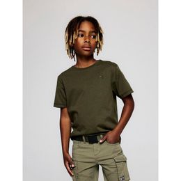 name it T-Shirt &raquo;NKMGREG SS NREG TOP NOOS&laquo; in Basic-Form mit kleinem Brust-Logo Olive Night 122 (128) 122 (128) Kurzarmshirt von name it