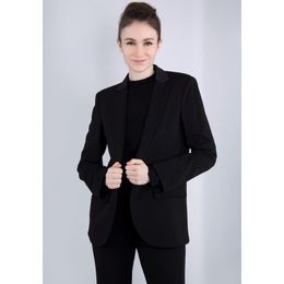 Imperial Damen Imperial Longblazer mit Satindetails und Stretch schwarz S (36)