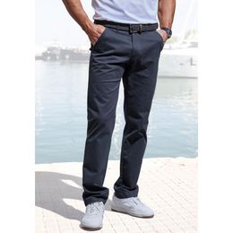 John Devin Chinohose »regular-fit« aus elastischer Baumwoll-Qualität navy 34 - Länge 32 Länge 32 34 Herren Chinohose von John Devin