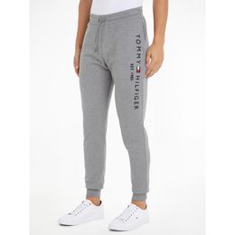 Tommy Hilfiger Sweathose »BASIC BRANDED SWEATPANTS« mit großem Schriftzug medium grey heather 3XL - N-Gr N-Gr 3XL Mit großem Schriftzug an der Seite