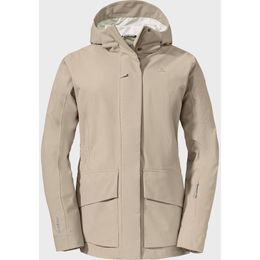 Sch&ouml;ffel SCH&Ouml;FFEL Outdoorjacke &raquo;Jacket Geneva L&laquo; mit Kapuze 4160 - braun 42 42 Hoher Wetterschutz durch 2-Lagen VENTURI Bekleidung