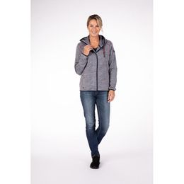 Lpo Damen LPO Fleecejacke &raquo;SASKWOOD II WOMEN&laquo; weiche Fleecejacke in traditioneller Optik blau 48 (XL)