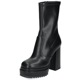 Buffalo High-Heel-Stiefelette &raquo;Stiefelette Lederimitat&laquo; Schwarz 36 36 Verschluss: Rei&szlig;verschluss