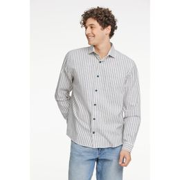 LINDBERGH Businesshemd mit Kontrastkn&ouml;pfen navy XL - N-Gr N-Gr XL Langarmhemd von LINDBERGH