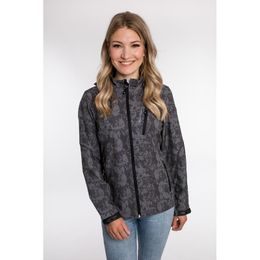 DEPROC Active Softshelljacke »SHELBY PEAK WOMEN« mit abnehmbarer Kapuze anthrazit 46 (L) 46 (L) Leichte Softshelljacke mit abnehmbarer Kapuze