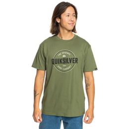 Quiksilver T-Shirt »Circle Up« Four Leaf Clover L L Stoff: Baumwoll-Jersey-Stoff [160 g/m2]
