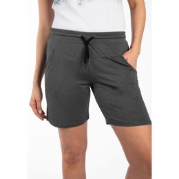 LPO Funktionsshirt &raquo;Damen Funktionsshorts Tara 2&laquo; dark grey melange 40/42 (M) 40/42 (M) Elastischer Bund mit hellblauer Kordel f&uuml;r perfekten Sitz