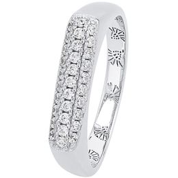 JOOP! Fingerring &raquo;2038939/-40/-41/-42&laquo; mit Zirkonia (synth.) silberfarben-kristallwei&szlig; 56 Ring von JOOP! f&uuml;r Damen