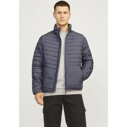 Jack & Jones Jack & Jones Damen Steppjacke &raquo;JJESTATE PACKABLE PUFFER COLLAR NOOS&laquo; ohne Kapuze grau M