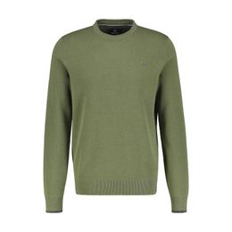 Lerros Rundhalspullover mit Logo-Stickerei sage green XL XL Strickpullover von Lerros