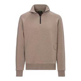BOSS Green Herren BOSS Green Sweatshirt &raquo;Saggel&laquo;, mit Markenlabel braun L