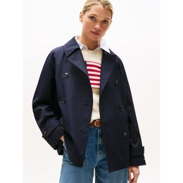 Tommy Hilfiger Damen Trenchcoat &raquo;COTTON REG SHORT TRENCH COAT&laquo; blau 36