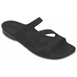 Crocs Badepantolette &raquo;Swiftwater Sandal&laquo;, Sommerschuh, Badeschuh, Poolslides, genoppte Innensohle schwarz 39 39 Modische Pantolette zum Baden oder...