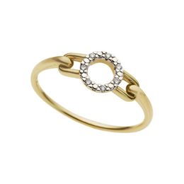 Firetti Diamantring »Schmuck Geschenk Gold 333 Damenring Goldring Diamant« mit Brillanten gelbgoldfarben-weißgoldfarben 19 Trendiger Ring in...