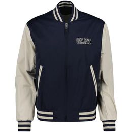 Gant Bomberjacke &raquo;LIGHT VARSITY JACKET&laquo; mit gro&szlig;em Logo am R&uuml;cken evening blue XL XL Bomberjacke mit Colorblock-Design von Gant