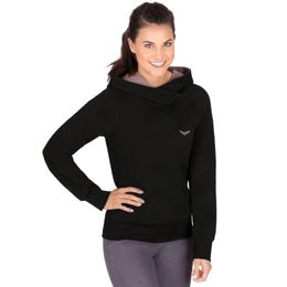 TRIGEMA Sweatshirt &raquo;Modischer Hoodie aus Biobaumwolle (kbA)&laquo; schwarz-C2C M M BIO Sweat-Qualit&auml;t