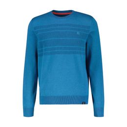 Lerros Strickpullover &raquo;Strickpullover, tonal gestreift&laquo; VIVID BLUE L L Tonal-abgesetzter Streifen