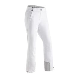 Maier Sports Damen Skihose &raquo;Steffi Slim&laquo; Damen Schneehose,atmungsaktiv, wind/wasserdicht, Slim Fit wei&szlig; 42, Normalgr&ouml;&szlig;en