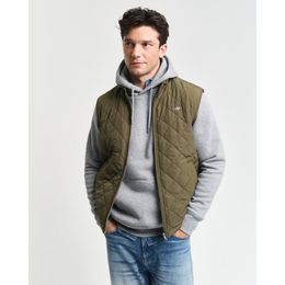 Gant Steppweste »QUILTED WINDCHEATER VEST«, mit Wattierung aus recyceltem Polyester JUNIPER GREEN 4XL 4XL Mittelschwere Steppweste von Gant