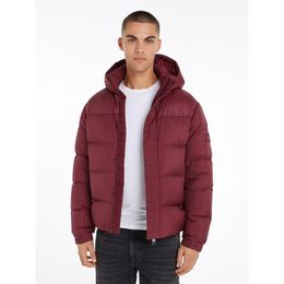 Tommy Hilfiger Herren Steppjacke &raquo;MIX DOWN HOODED PUFFER JACKET&laquo; mit Kapuze mit abnehmbarer Kapuze rot XL