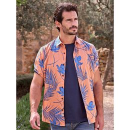 Lerros Kurzarmhemd »Kurzärmeliges Herrenhemd, Hawaiian-Style« PALE PAPAYA M - Normalgrößen Normalgrößen M REGULAR FIT (normale Passform)