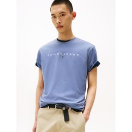 Tommy Jeans T-Shirt &raquo;TJM REG LINEAR LOGO TEE EXT&laquo; Blue Moment L L Rundhalsshirt von Tommy Jeans